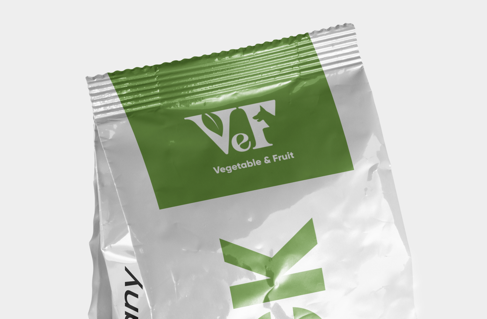 반려동물 간식 브랜드 VEF 로고 디자인 및 브랜딩 패키지 디자인