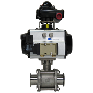 2-WAY 3-PIECE SANITARY BALL VALVE : KSV ENG