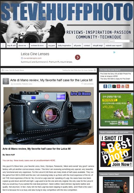 [STEVE HUFF 2014. 5] Arte di Mano review, My favorite half case for the ...