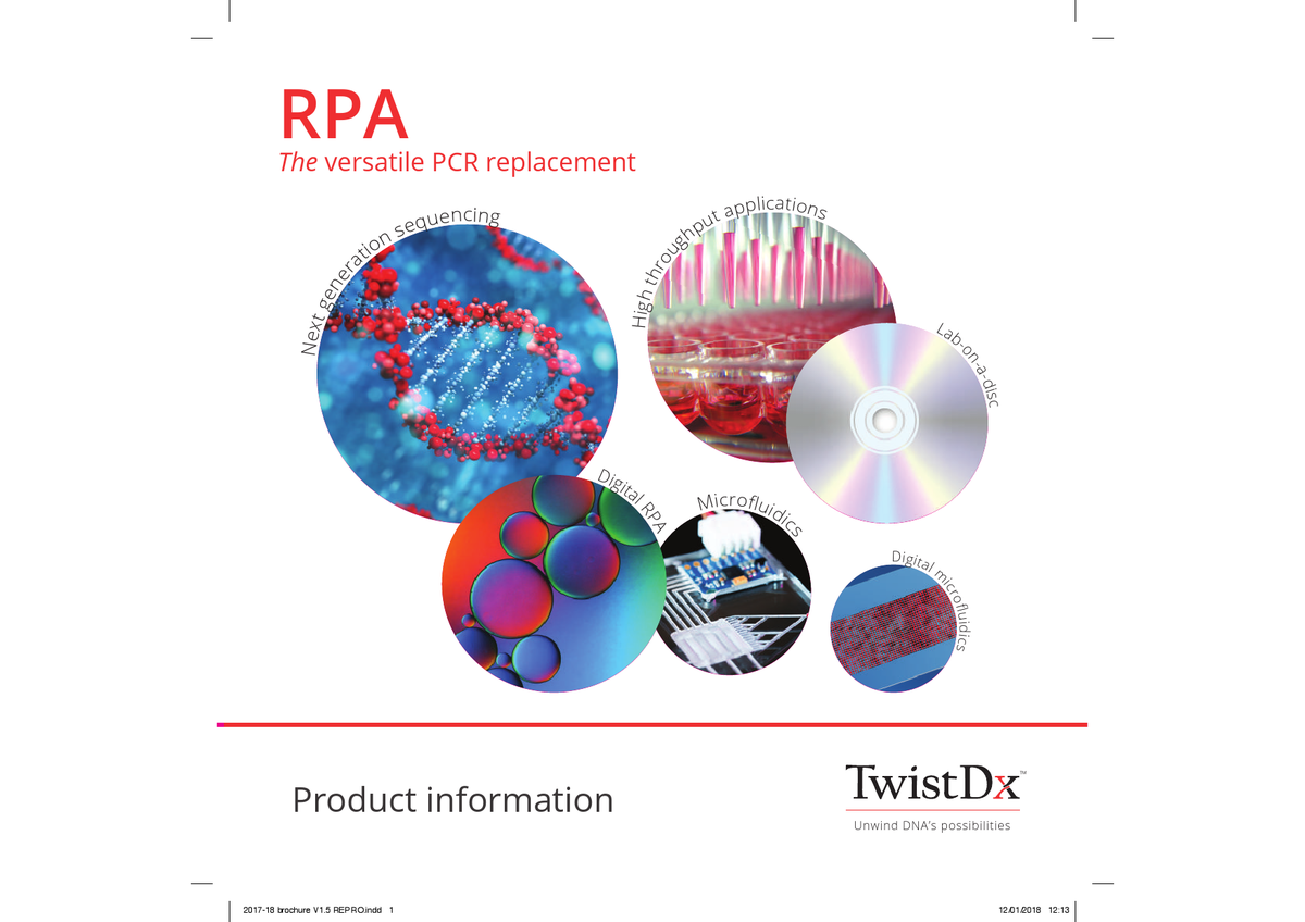 RPA : The Versatile PCR Replacement : Recomninase Polymerase ...