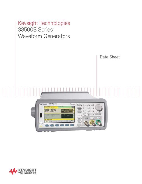 Waveform Generators(파형 발생기) - 33500B Series (Keysight Technologies ...