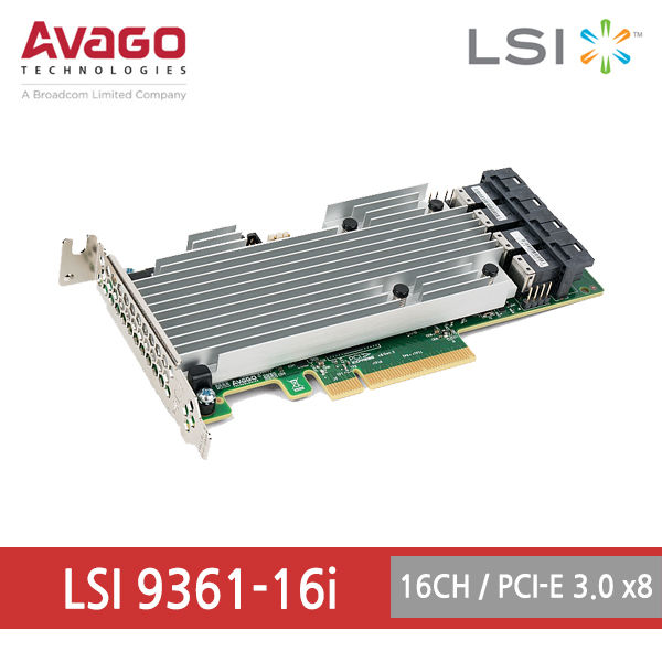 LSI SAS 9361-16i SAS/SATA RAID 컨트롤러 16채널 : 라스코