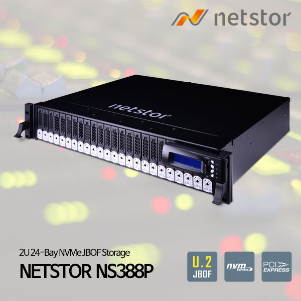 2U 24-Bay NVMe JBOF Storage NS388P : 라스코