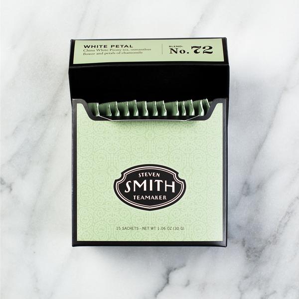 No.72 스미스티 화이트 페탈 백차 (15ea) : 스미스티