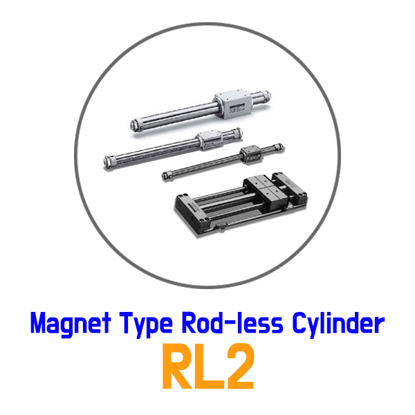 RL2 RL2-SD RL2-MG (RL2SD) (RL2MG) PARKER TAIYO Magnet Type Rod-less ...