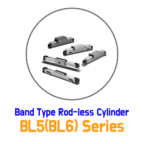 BL5 BL6 PARKER TAIYO Band Type Rod-less Cylinder PARKER TAIYO 밴드형 로드레스 ...