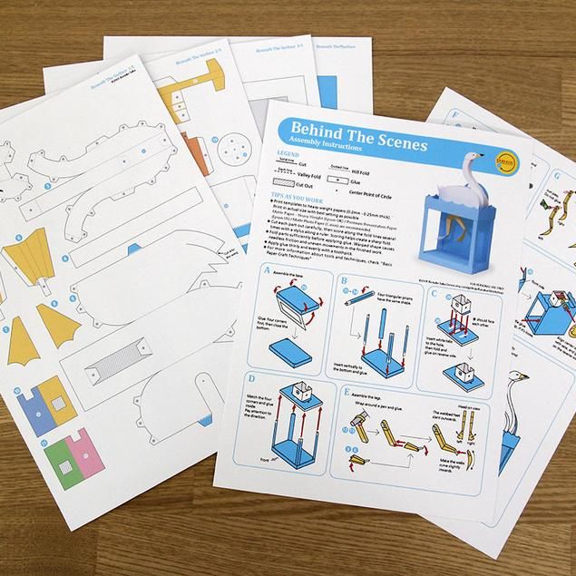Moving Paper Craft — Behind The Scenes, automata, Printable PDF ...