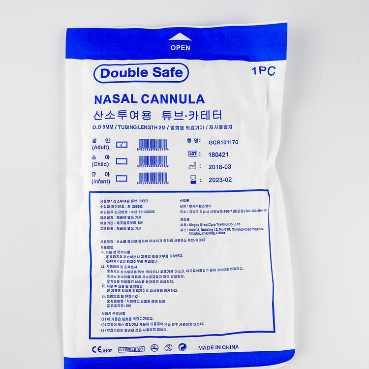 (가주)O2 NASAL CANNUL 성인 : (주)백년가게국제의료기