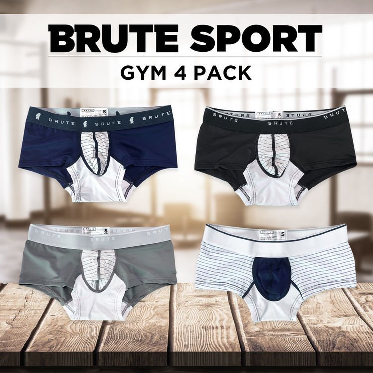 [20%SALE] BRUTE SPORT 4PACK : 머슬핏 남성 언더웨어 브루트