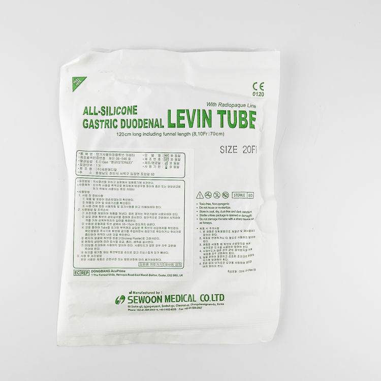 (세운)SILICONE LEVIN TUBE 20F(SW) : (주)백년가게국제의료기
