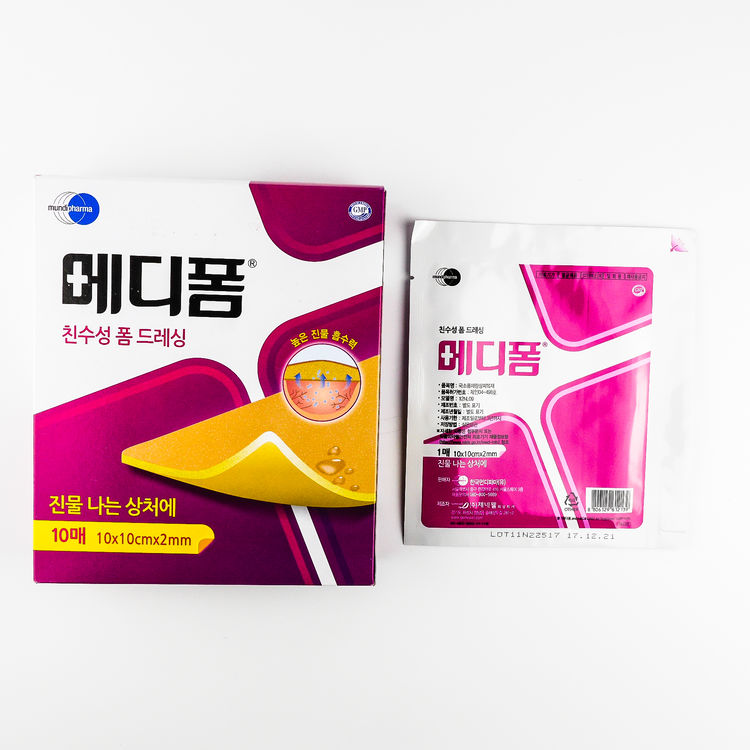 Medifoam 10*10(2mm) M3030701(비접착성)(통/10) : (주)백년가게국제의료기