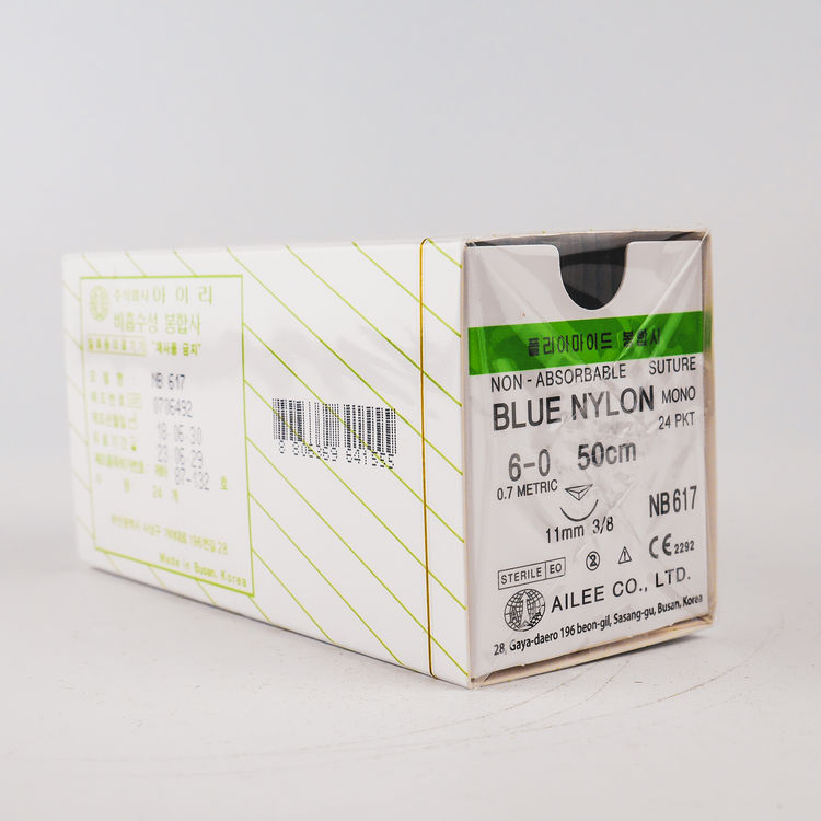 BLUE NYLON 6-0 NB617 (1통24PKT) : (주)백년가게국제의료기