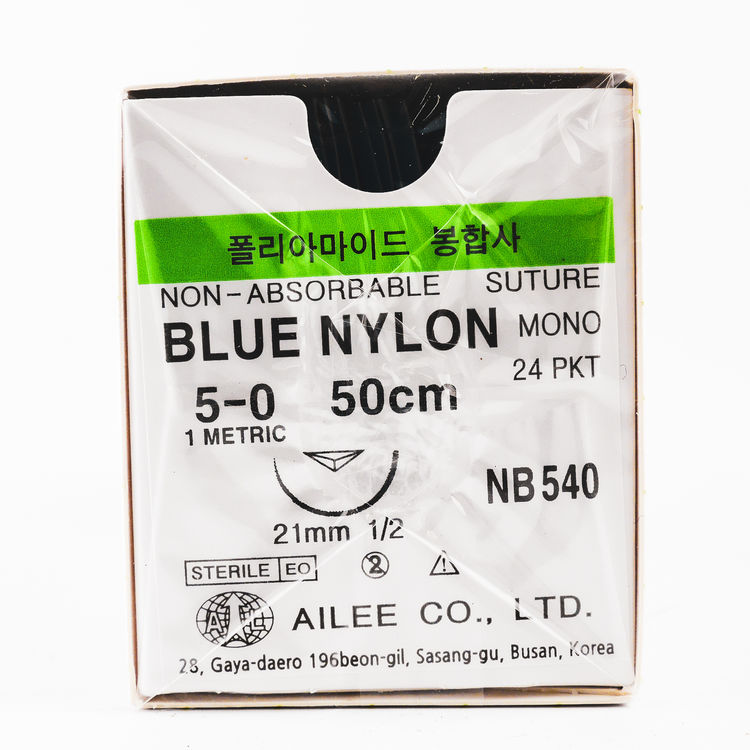 BLUE NYLON 5-0 NB540 (1통24PKT) : (주)백년가게국제의료기