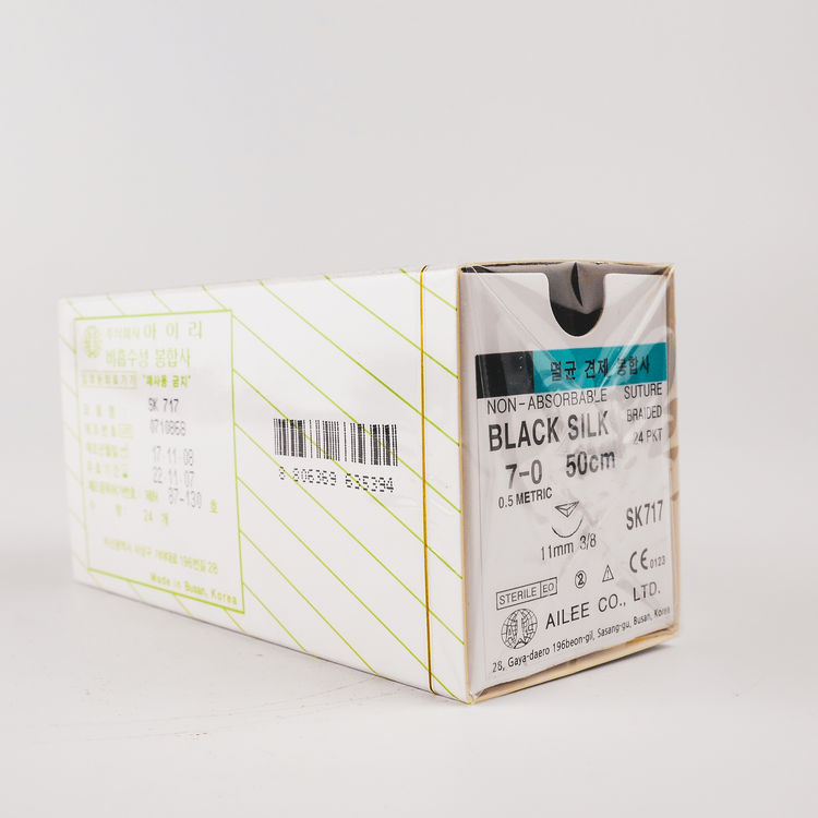BLACK SILK 7-0 SK717 (1통24PKT) : (주)백년가게국제의료기