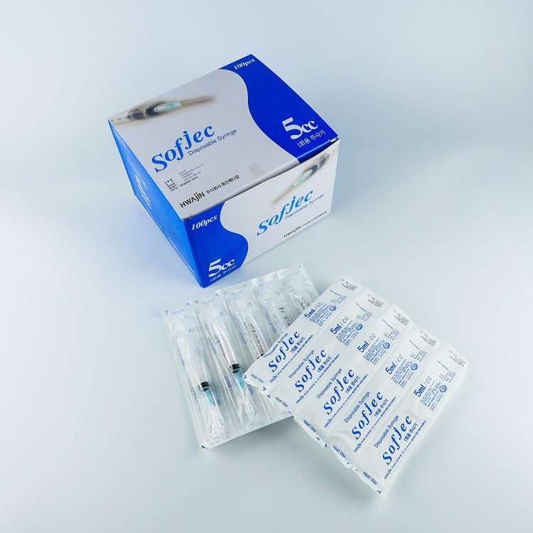 (화진)일회용 주사기 5cc 23G(통/100) : (주)백년가게국제의료기