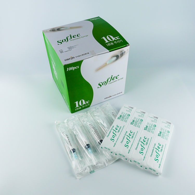 (화진)일회용 주사기 10cc 23G(통/100) : (주)백년가게국제의료기