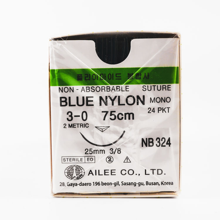 BLUE NYLON 3-0 NB324 (1통24PKT) : (주)백년가게국제의료기