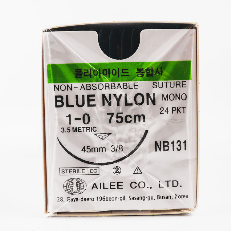 BLUE NYLON 1-0 NB131 (1통24PKT) : (주)백년가게국제의료기