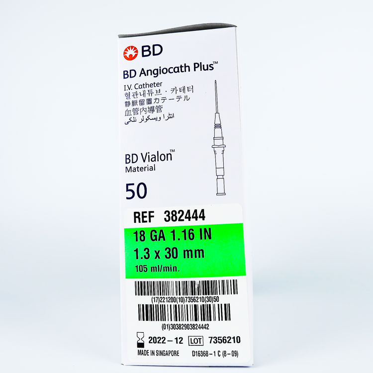 (BD)Angio cath plus 18G * 1.16" (통/50) : (주)백년가게국제의료기