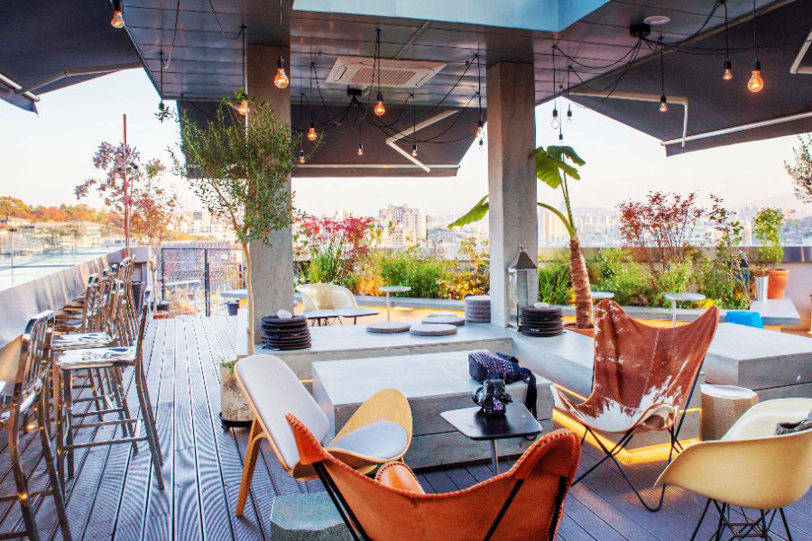 한남동 사유 루프탑 카페 | 다인디자인