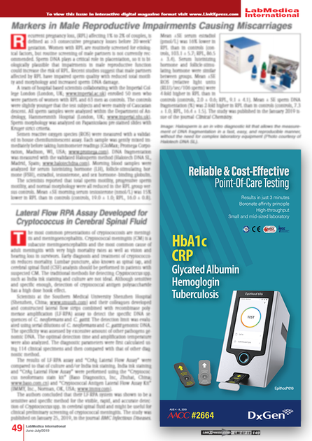 LabMedica Vol.36, No.4 (Page 49) - 6-7/2019 : (주)딕스젠 DxGen Corp.