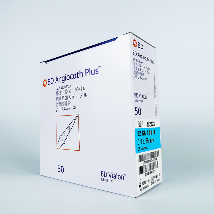 (BD)Angio cath plus 22G * 1" (통/50) : (주)백년가게국제의료기