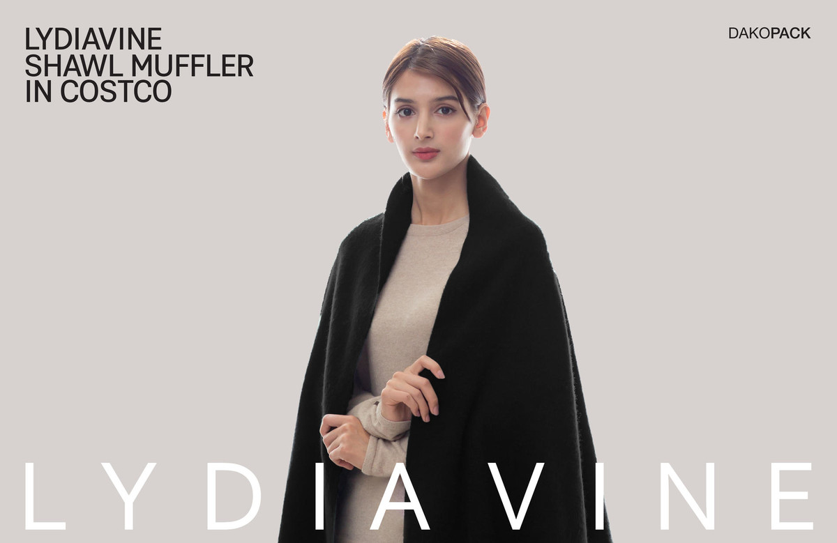 LYDIA VINE 숄 머플러 코스트코 패키지 디자인 : 프로젝트