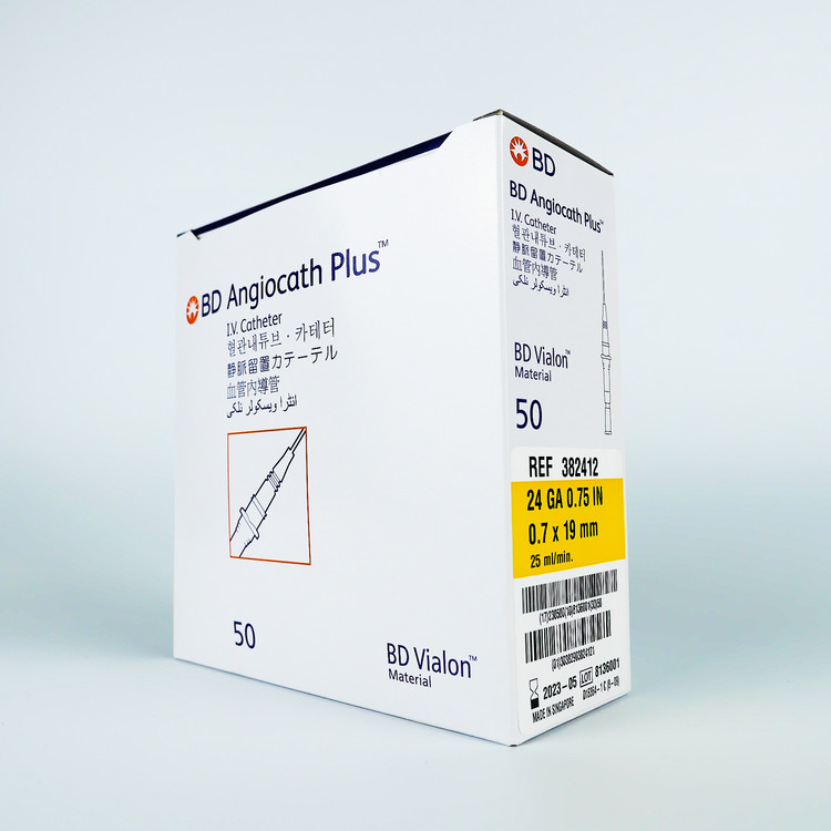 (BD)Angio cath plus 24G * 0.75" (통/50) : (주)백년가게국제의료기