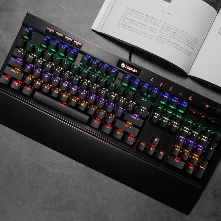 몬스타기어 MK108V2 LED 게이밍 기계식키보드 (일반사무겸용) : 몬스타기어 - 혁신적인 입력 장치 및 액침냉각,수냉식 AI 서버 PC 제조