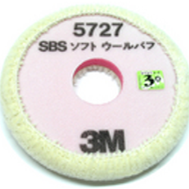 3M 1~2차 컴파운딩 양털패드 지름 18 (약 7인치) PN5727/SBS 흰색 단면 : TAC시스템