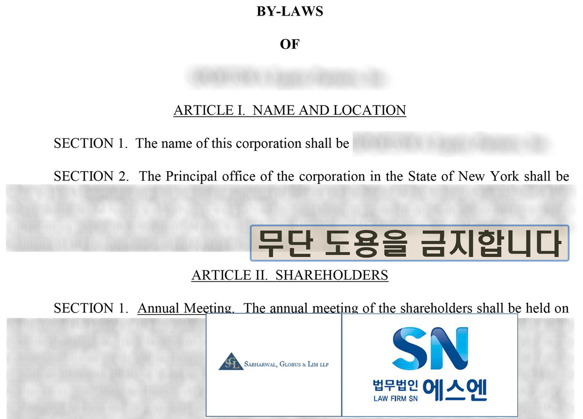 [미국 법인 설립] 미국 법인 설립에 관하여 법무법인 유한 에스엔