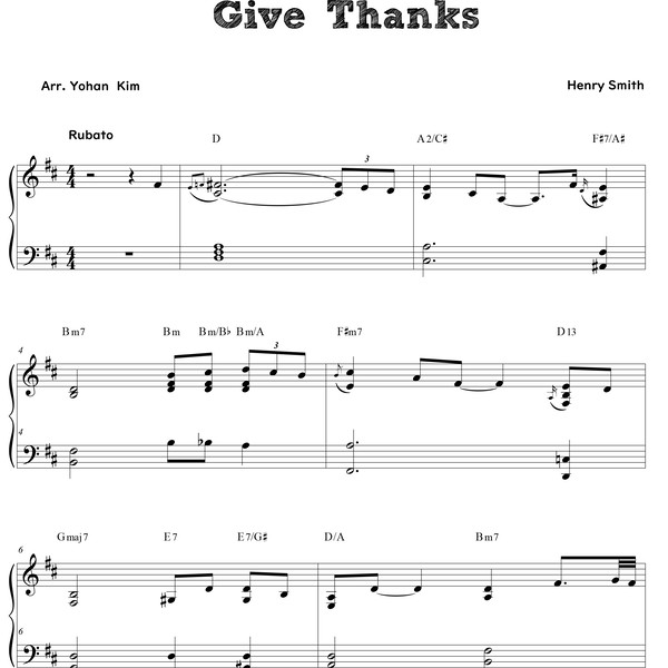 Yohan Kim Sheet Music