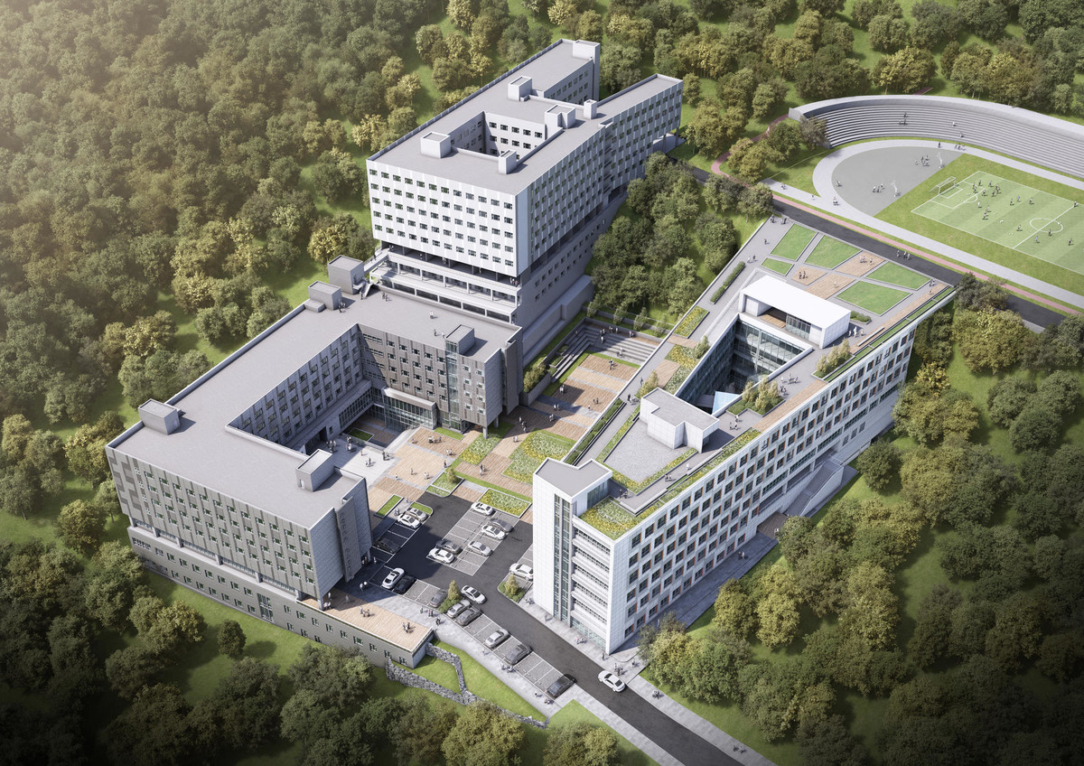 Gachon University's 2nd Engineering Building & 3rd Student Dormitory ...