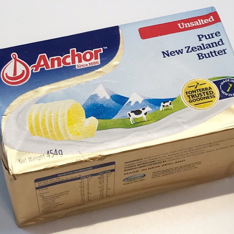 Anchor Unsalted Pure New Zealand BUTTER : bataviamart
