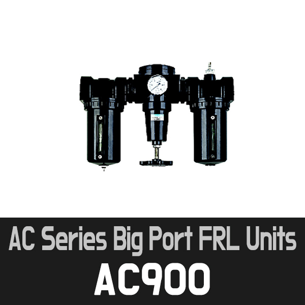 AC900-15 AC900-20 big port(F+R+L)units (3점SET)Filter+Regulator ...