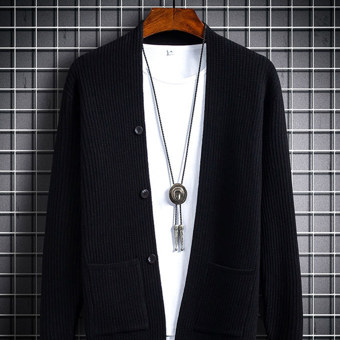 Z288_버튼가디건 : 신사패션