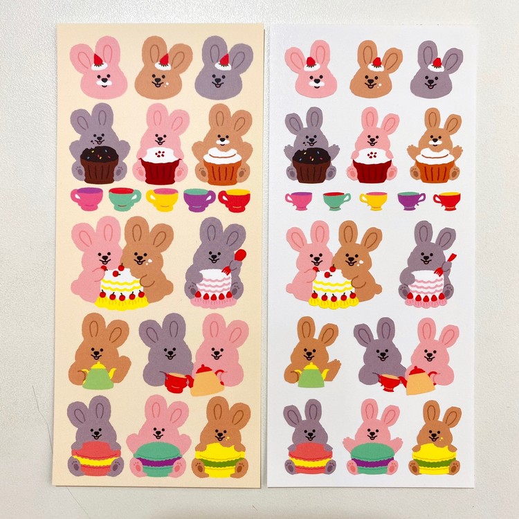 Young Forest | Dessert rabbit sticker : Lovticker