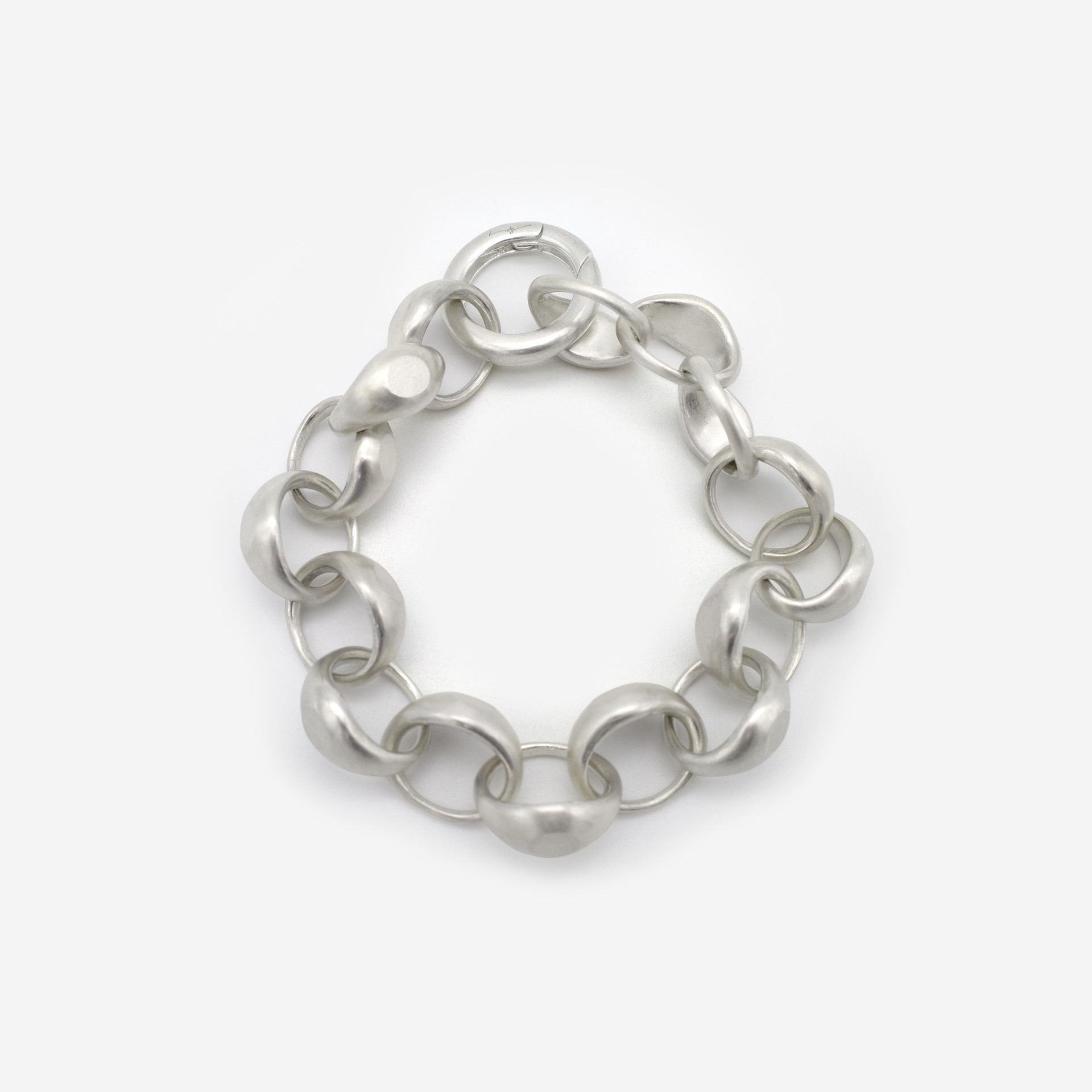 RING CHAIN BRACELET - SILVER : HOTDRYGREY