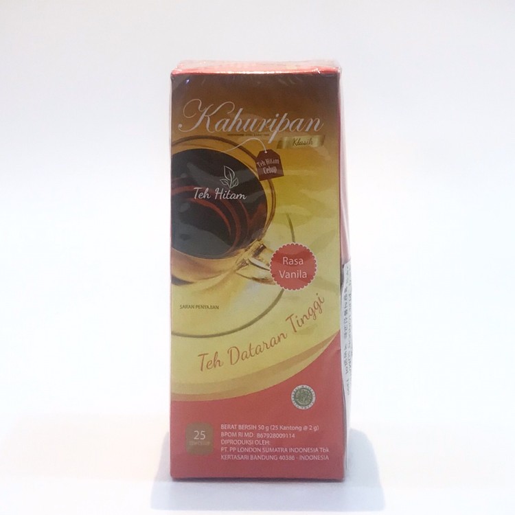 Kahuripan Teh Hitam Rasa Vanila : bataviamart