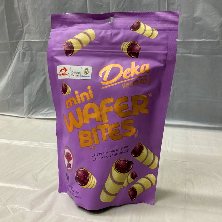 Deka Mini Wafer bites Ube (80g) : Rindomart