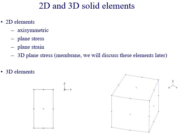 [ADINA] 다양한 종류의 solid 와 shell element 의 활용 범위 : ableMAX