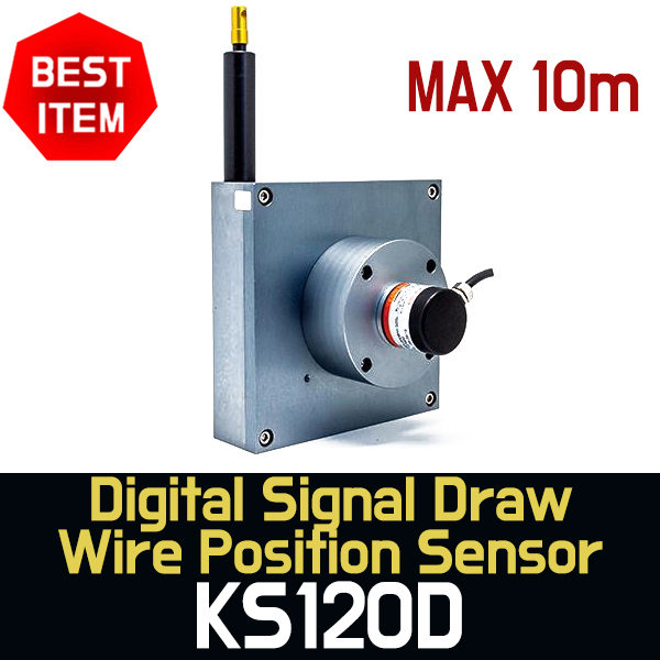 (KS120D, 0~10m) Digital Signal,Draw Wire Position Sensor Draw Wire ...