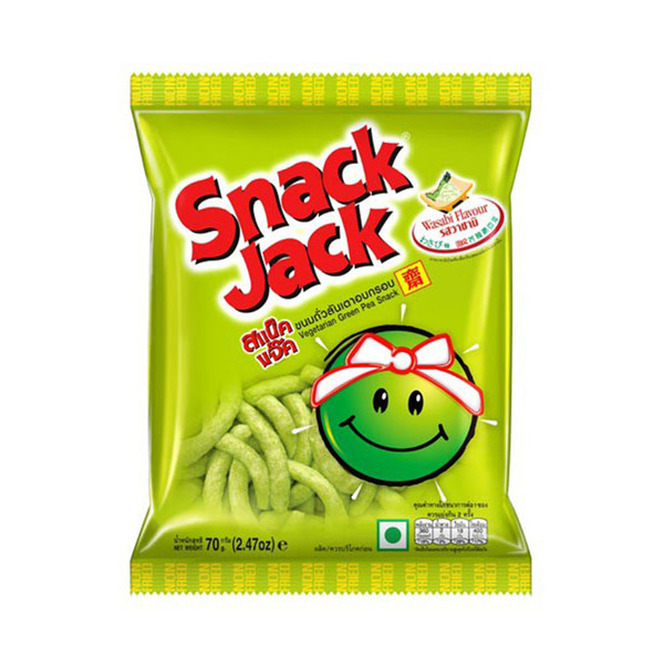 SnackJack/스낵잭 완두콩 과자 (매콤 새우맛) 62g : 니코니코 타이 마켓 / 태국 구매 대행