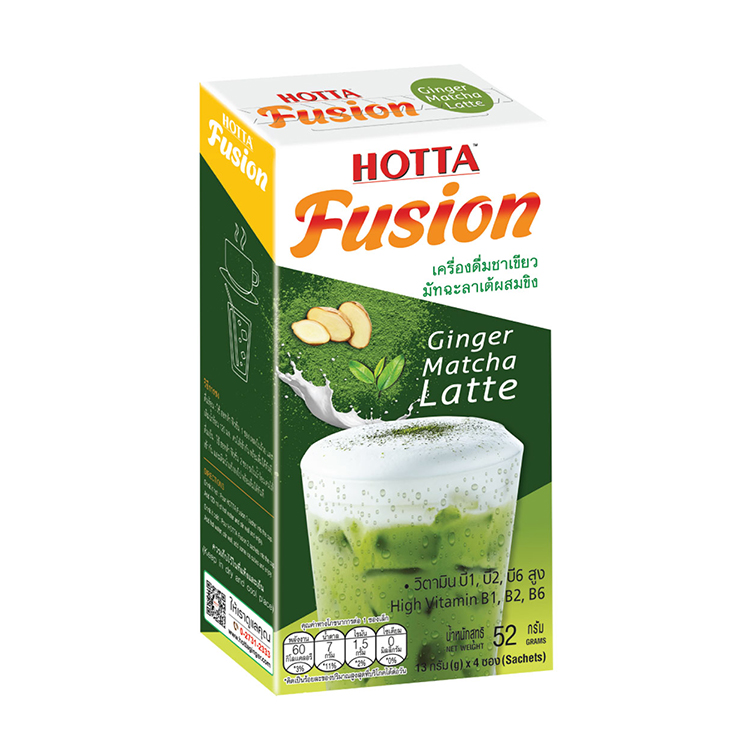 Hotta/ชาเขียว มัทฉะลาเต้ ผสมขิง ฮอทต้า : นิโกะ นิโกะ มาร์เก็ต/ตัวแทนจัด ...