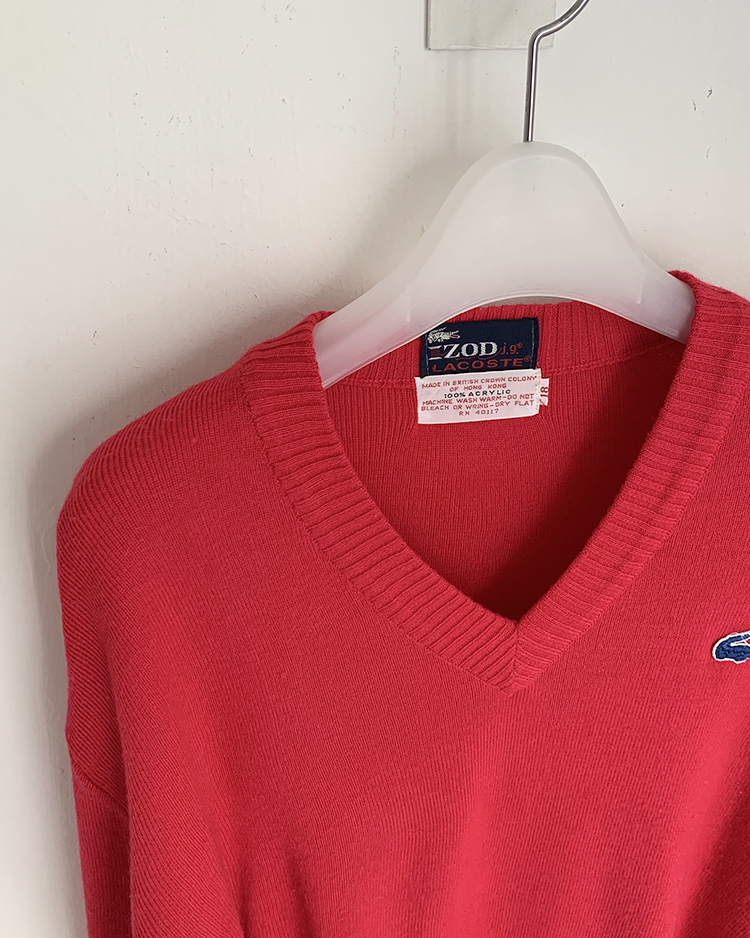 90's "Lacoste Pink" Acrylic Knit : lilisun