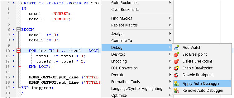 [Toad for Oracle] Auto Debugger 사용 : 토드 활용 TIP | 토드 커뮤니티 | Toad Community