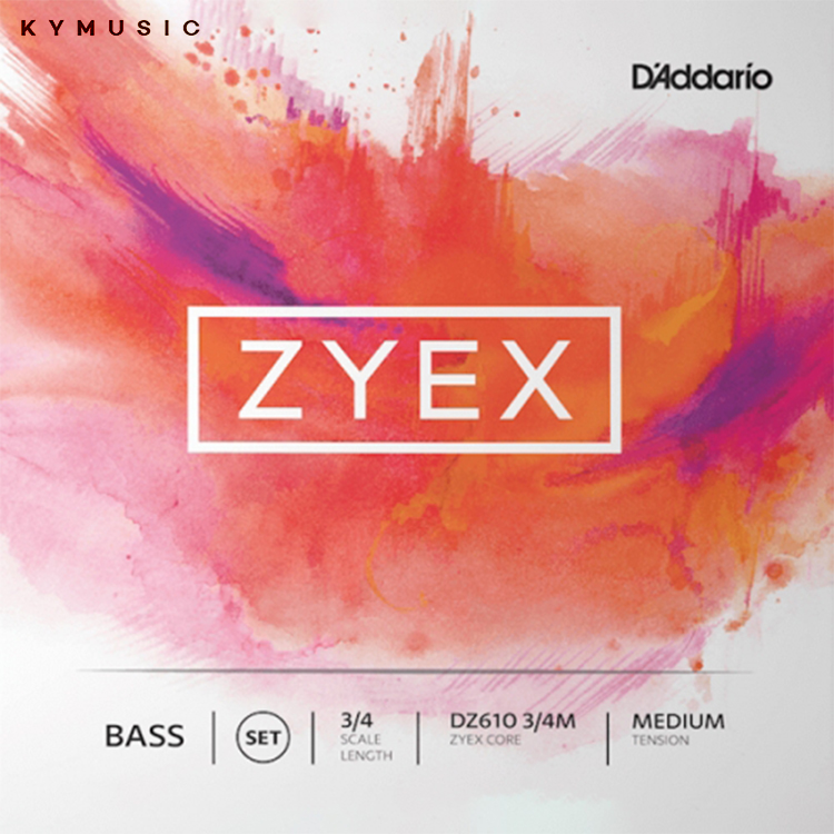 [D'addario] 다다리오 베이스 현 자이엑스 오케스트라 3/4 미디움 세트 Zyex Bass Orchestra 3/4 ...