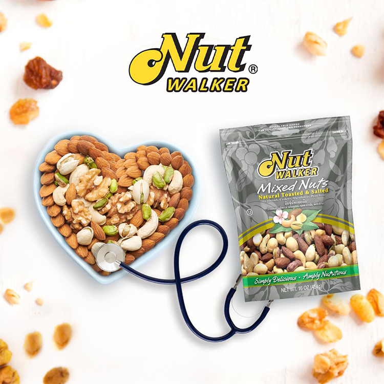 Nut Walker/นัท วอล์คเกอร์ มิกซ์นัทอบเกลือ (Mixed Nuts & Natural Roasted Salted) : นิโกะ นิโกะ ...