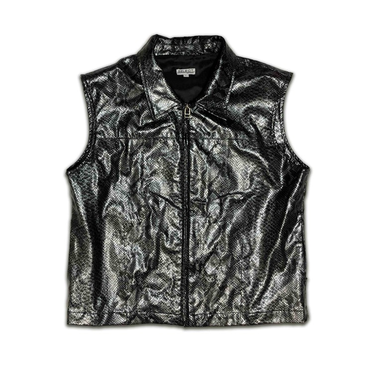 Vintage Python Pattern PVC Vest : 네오서울