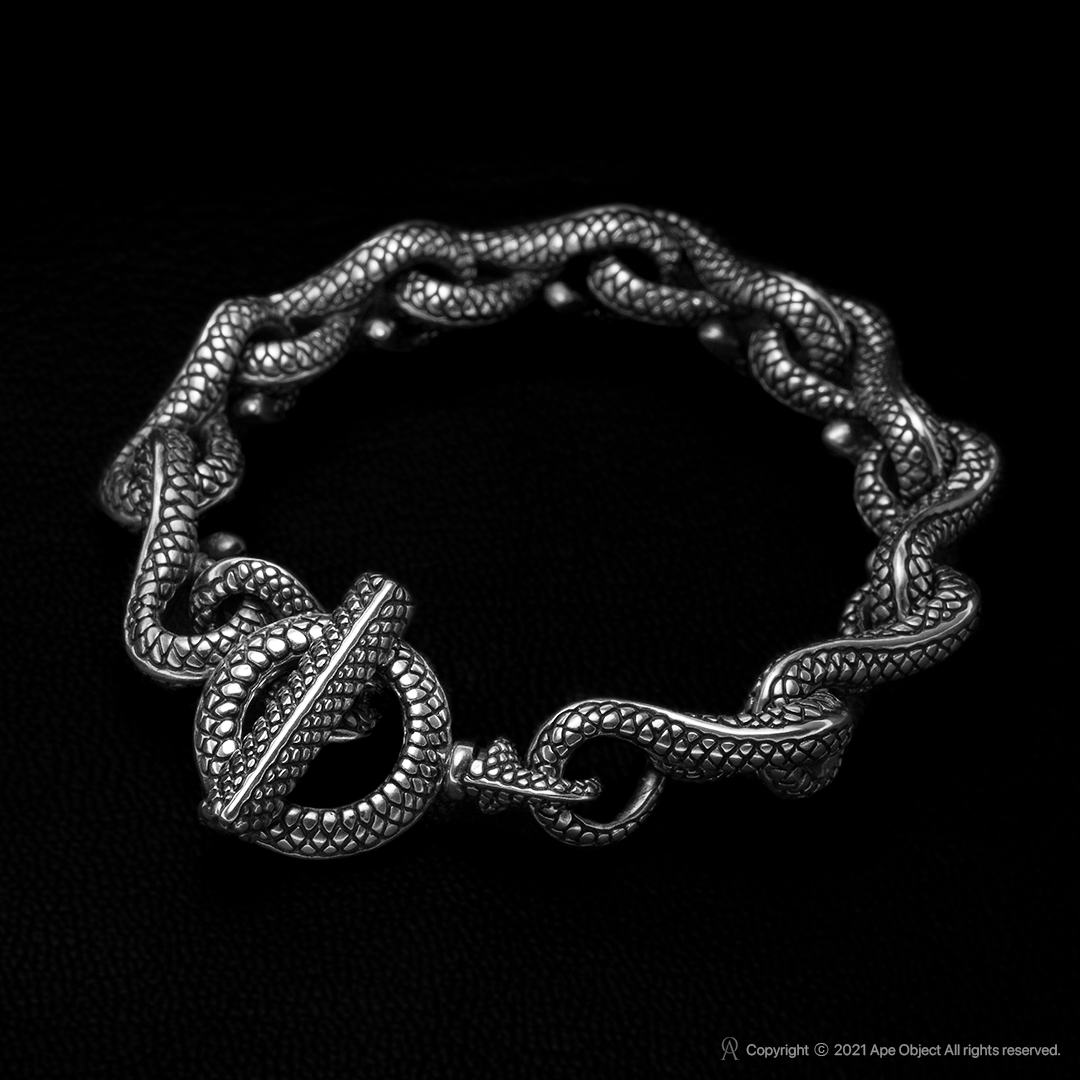 Snake Bracelet(bold)ㆍSilver 925 : Ape Object